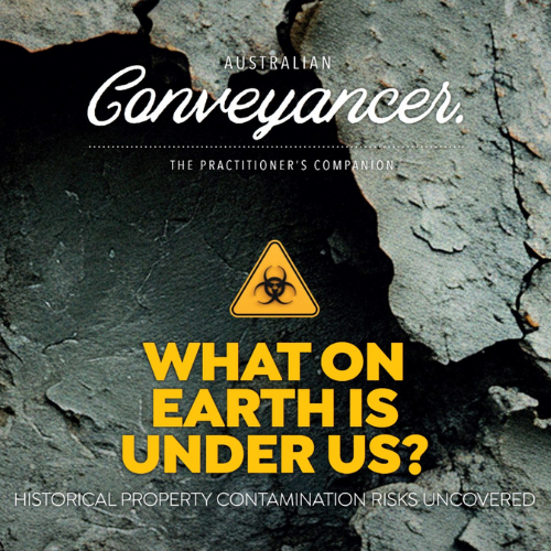 What On Earth Is Under Us? - Australian Conveyancer